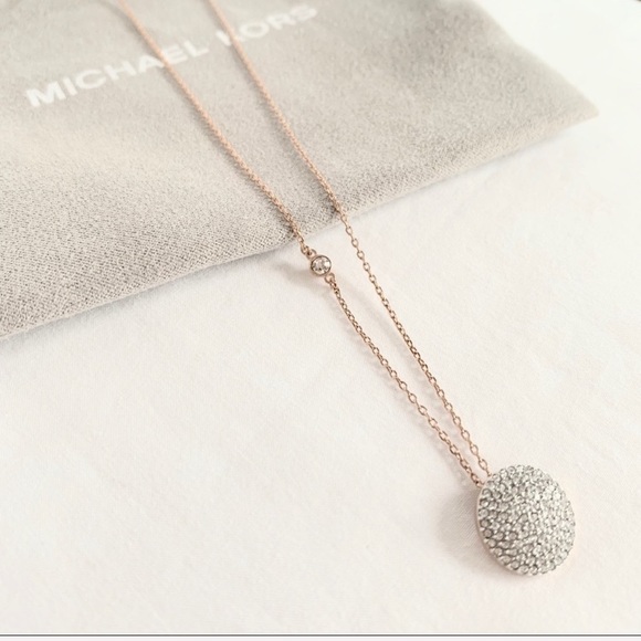 Michael Kors | Jewelry | Nwt Authentic Mk Rose Gold Tone Pave Disc ...
